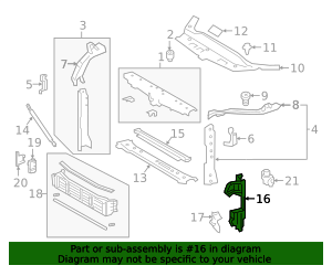 16595-F0120 - Air Guide - 2019-2022 Toyota Avalon | OEM Genuine Toyota ...