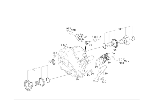 Transfer Case Assembly for 2009 Mercedes-Benz GL550 | Mercedes-Benz ...
