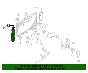 2002-2007 Mitsubishi Lancer Reservoir MR450237 | Mitsubishi Parts Warehouse