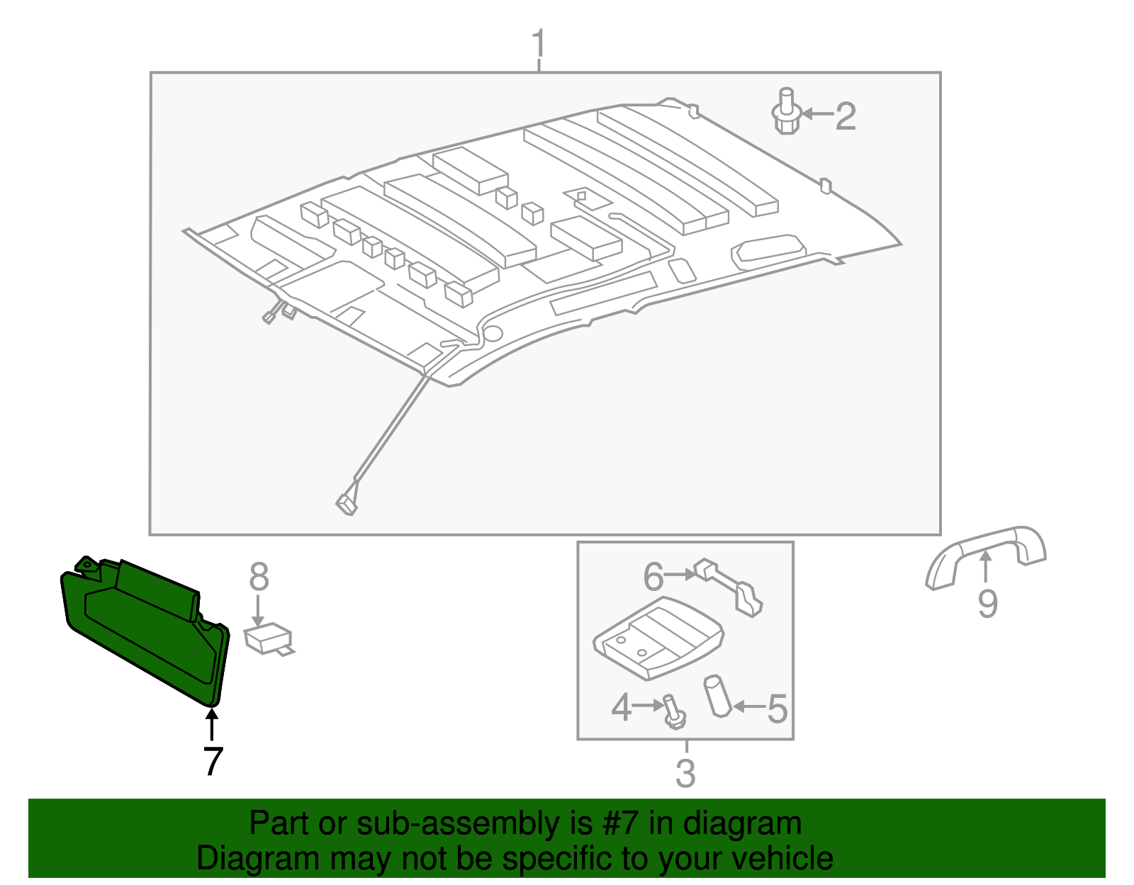 74310-0C240-E0 - 2014-2015 Toyota Tundra - Sun-Visor | Discount Parts ...