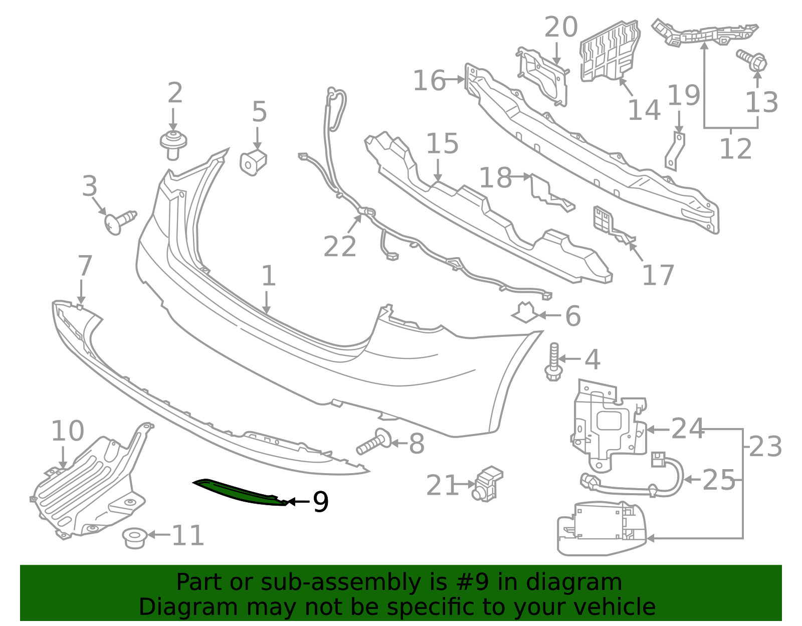 92406-A7000 - Reflector 2014-2016 Kia Forte | Kia.Parts Store