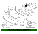 2017-2018 Kia Forte Bumper Bracket - Driver's Side (LH) 86641-B0000 ...