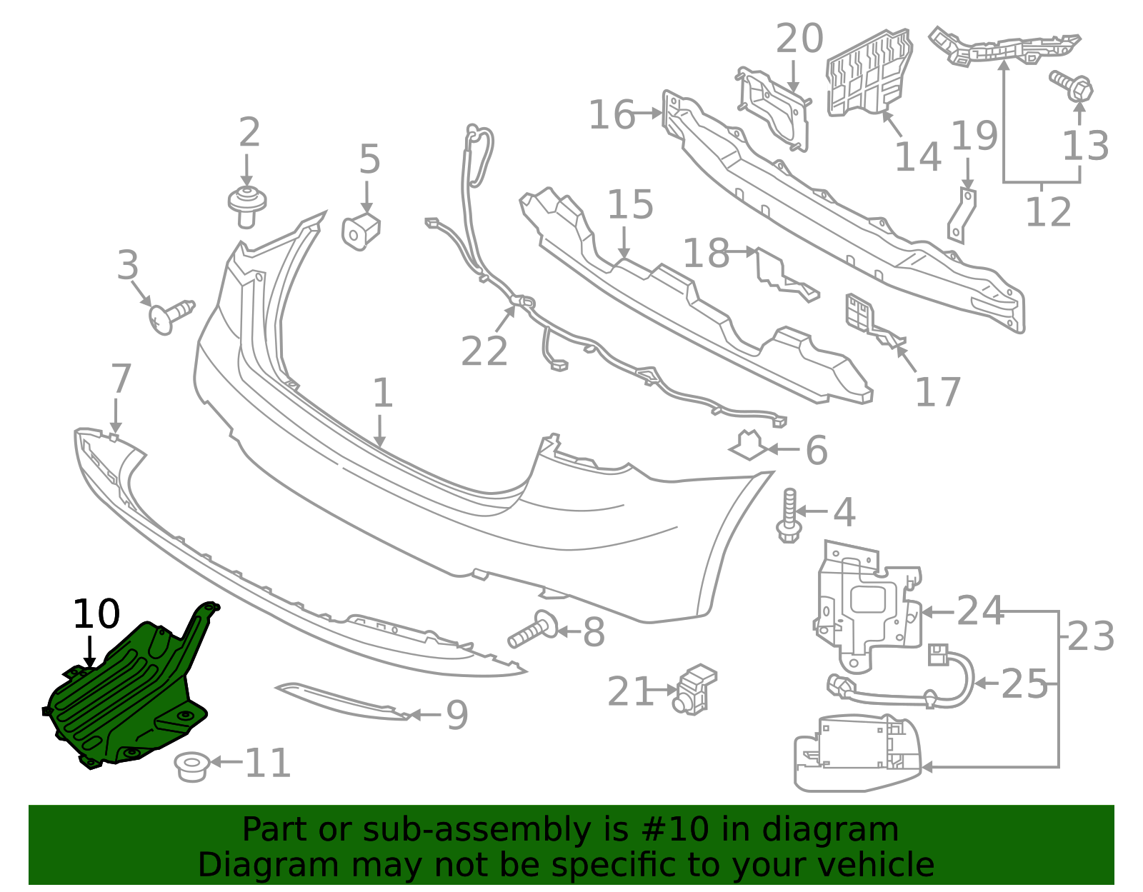 86690-A7000 - Under Cover 2014-2018 Kia Forte | Kia.Parts Store