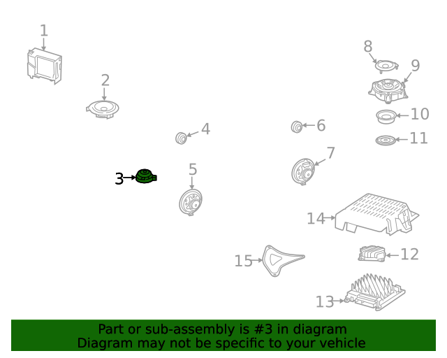 2478201300 - Speaker 2019-2021 Mercedes-Benz | Mercedes-Benz USA Parts