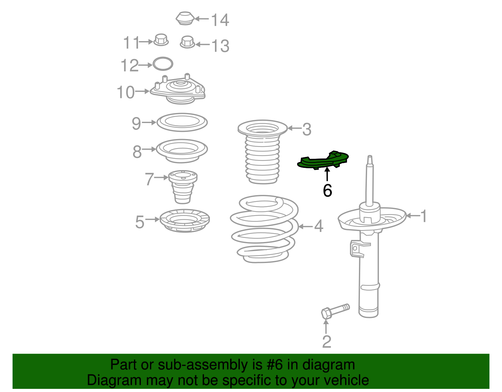 51684-TVA-A01 - Rubber R Front Spring Mount (Lower) - 2018-2020 Honda ...