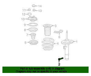 90120-T2A-A00 - Strut Mount Bolt 2013-2023 Honda | Toronto Honda Parts
