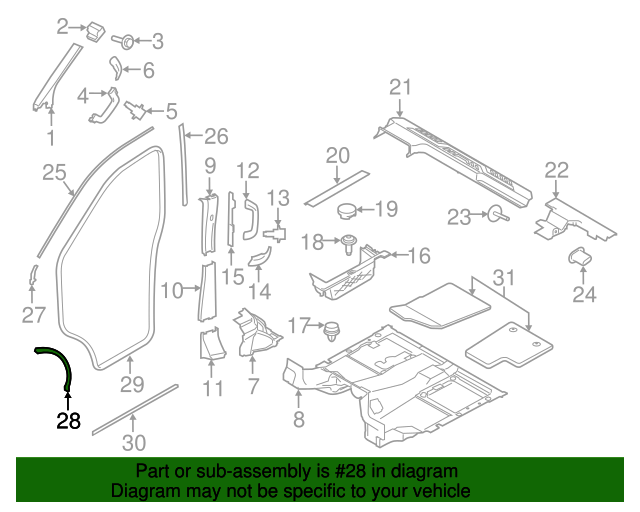 2015-2023 Ford Center Seal CK4Z-16308-A | TascaParts.com