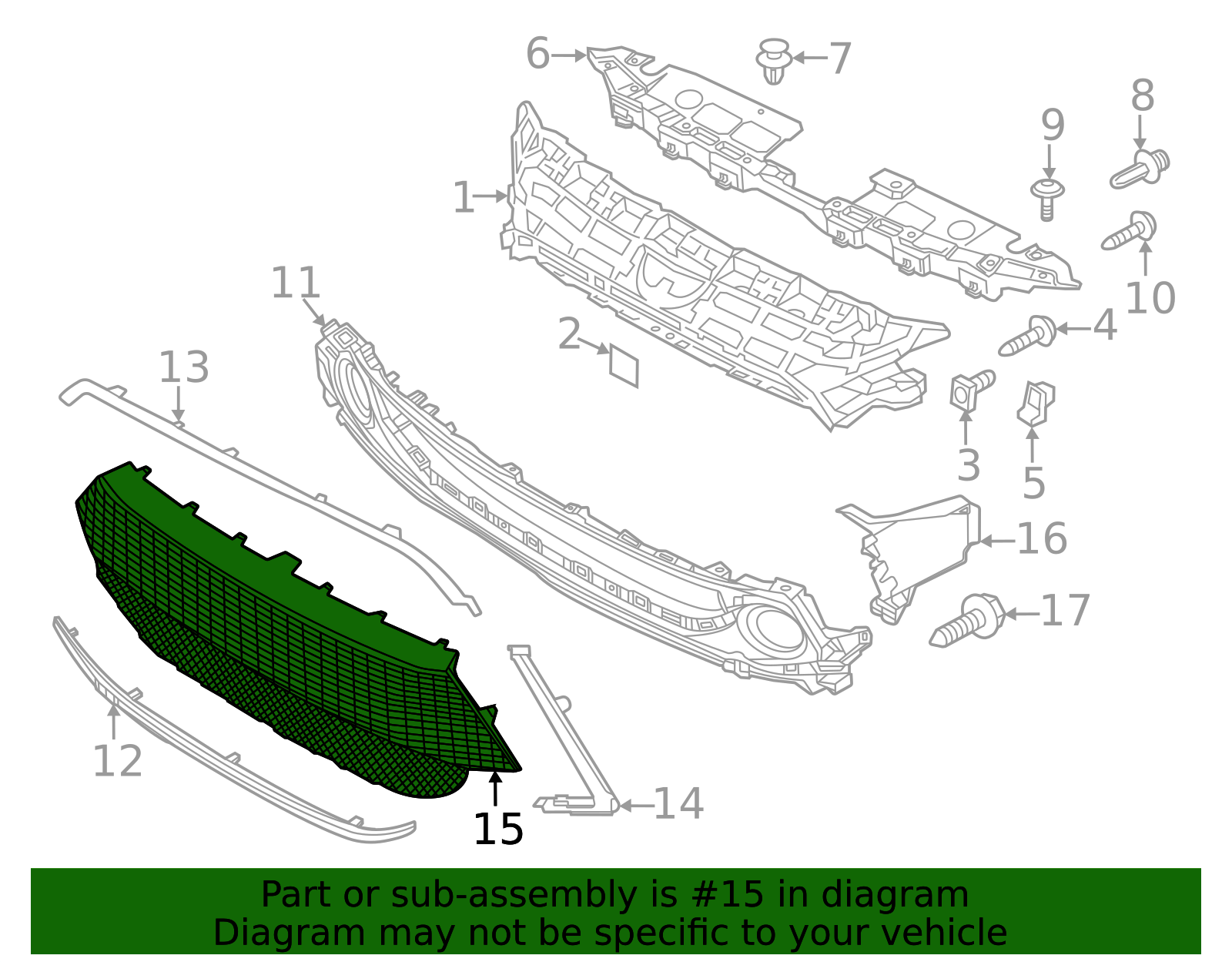 2019-2020 Toyota Yaris 2019-2020 Toyota Yaris - Lower Grille 53114 ...