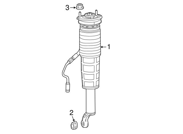 222-320-60-13 - Suspension Strut 2015-2020 Mercedes-Benz ...