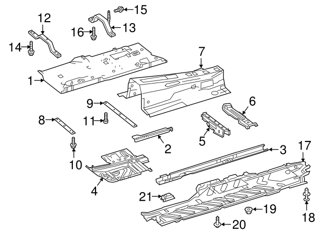 2018-2020 Mercedes-Benz Cover Substructure 2386800104 | MB OEM Parts