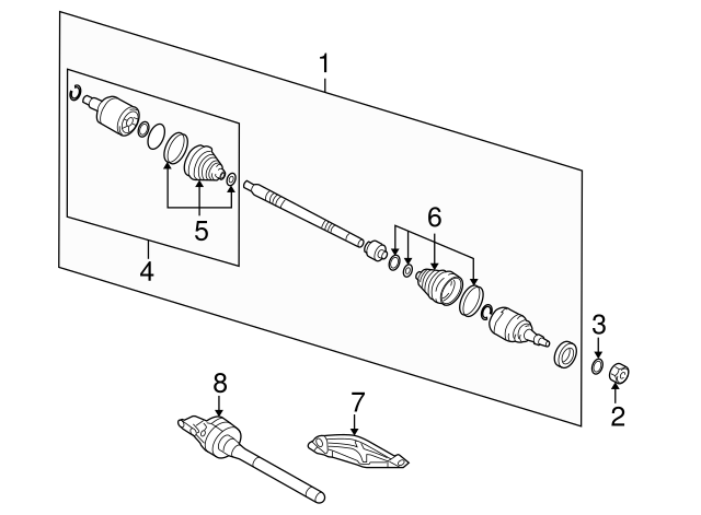 2011-2013 Hyundai Tucson Axle Assembly 49501-2S200--SJ | QuirkParts