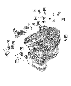 2014-2024 Mopar Fluid Temperature Sensor 68164627AA | Mopar eStore