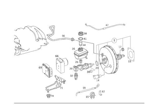 Brake Booster for 2004 Mercedes-Benz ML 500 | Mercedes-Benz USA Parts