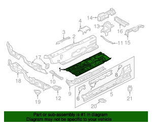 2017-2019 Audi Floor Pan 5Q0-803-206-A | AutoNationParts.com