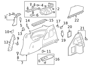 2018-2024 Honda Odyssey Duct 84662-THR-A01 | Honda Parts Hub