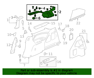 2018-2024 Honda Odyssey Pillar Trim 84141-THR-A01ZA | Genuine Honda Parts