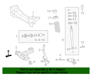 202-333-05-71 - Lower Control Arm Bolt Assembly 1998-2004 Mercedes-Benz ...