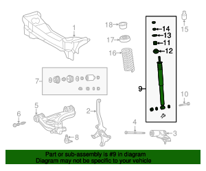 208-323-12-00 - Shock Absorber 2003 Mercedes-Benz CLK 320 | Mercedes ...