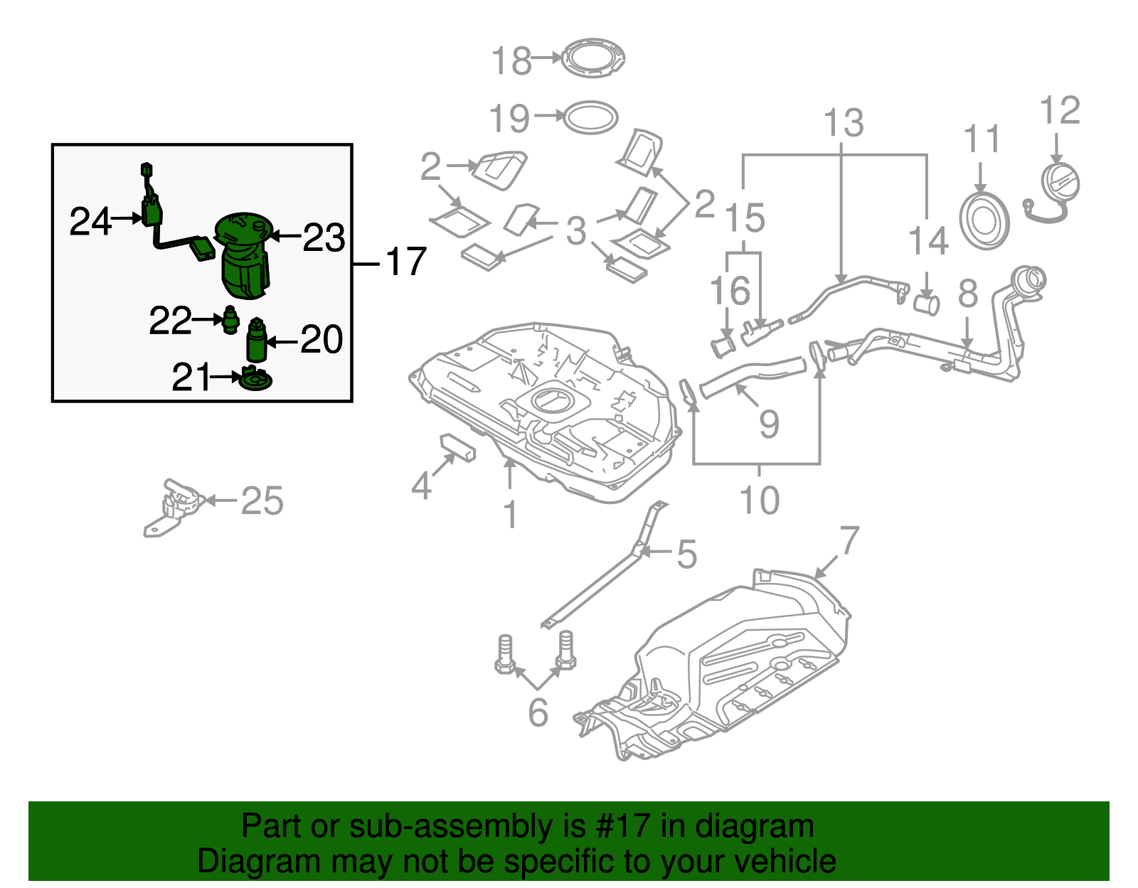 L518-13-35XB - Fuel Pump Assembly - 2009-2013 Mazda 6 | Mazda Parts Factor