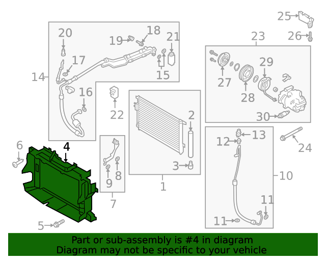 2019-2020 Hyundai Santa Fe Air Guide 29135-S1500 | OEM Parts Online