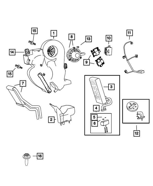 MOPAR GENUINE BLOWER WITH WHEEL MOTOR - 68089094AA - 68089094AA | Mopar ...