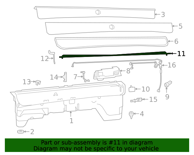 2019-2020 Ram 2500 Torsion Rod 68206715AA | TascaParts.com