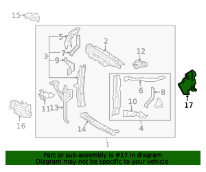 2020-2022 Lexus Radiator Support Air Deflector 53293-48160 | AutoNation ...