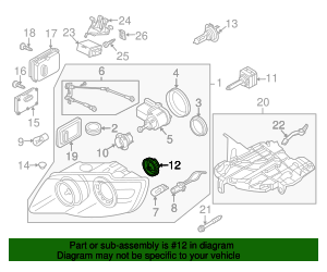 5M0-941-645 - OEM NEW 2007-2014 VW Volkswagen Golf GTI Base Hid Bulb ...