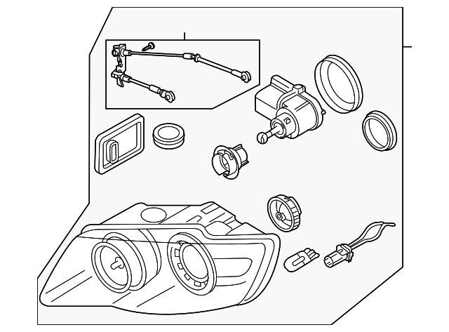 2007-2010 Volkswagen Touareg Composite Headlamp 7L6-941-039-E | QuirkParts
