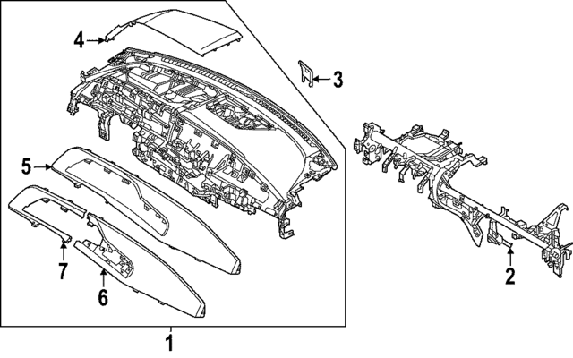 84410-CV500 - Reinforced Beam 2022-2024 Kia EV6 | Kia.Parts Store