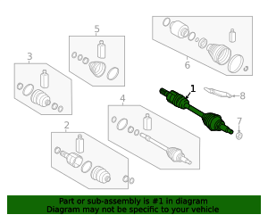 2022-2024 Hyundai Axle Assembly 49700-IB100 | QuirkParts