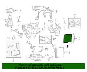 2019-2020 Jeep Cherokee Cabin Air Filter 68410725AB | TascaParts.com