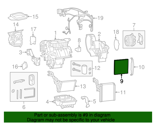 2014-2019 Mopar Cabin Air Filter 68223044AB | TascaParts.com