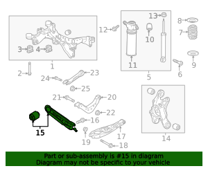 87867262 - Rear Driver Side Suspension Trailing Arm 2023 Chevrolet ...