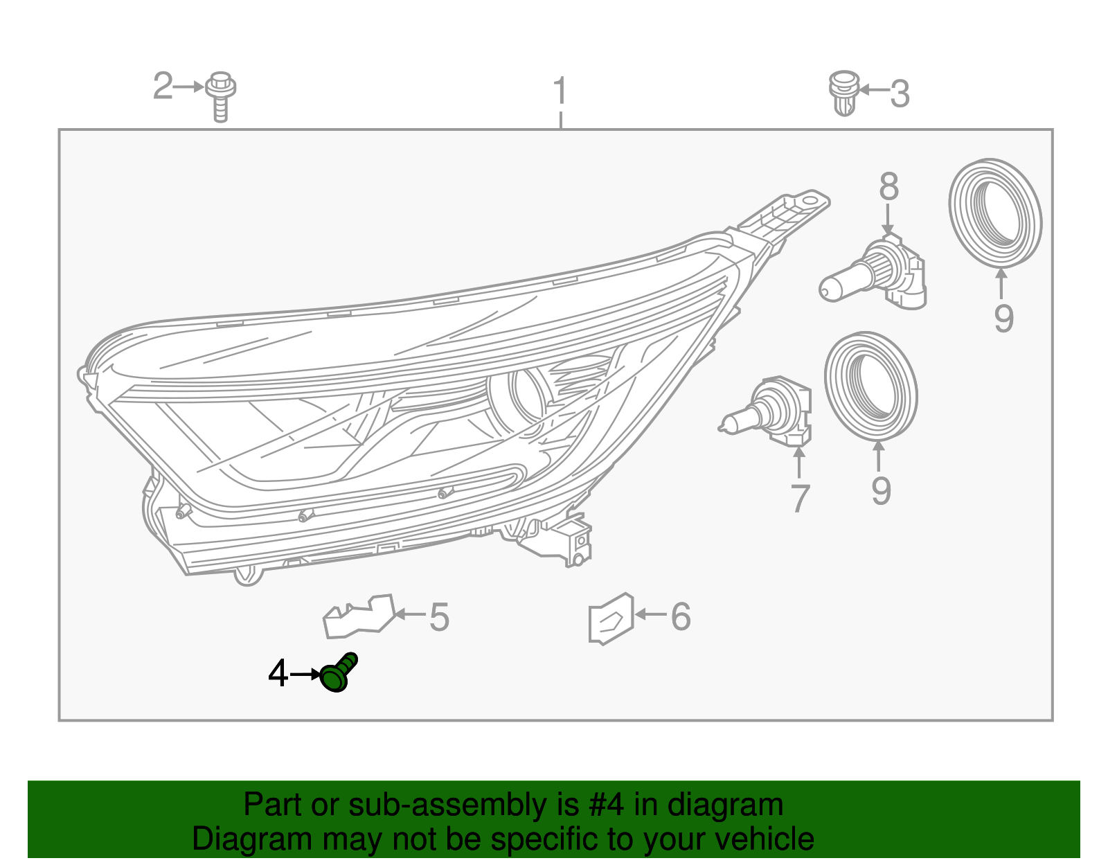 33105-TD4-J11 - Headlamp Assembly Screw 2017-2022 Honda | Honda Parts ...