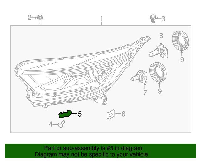 33102-TLA-A01 - Headlamp Assembly Holder 2017-2022 Honda CR-V | Honda ...