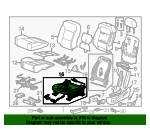 2014-2020 GM Front Driver Side Seat Cushion Frame 13518953 GM ...