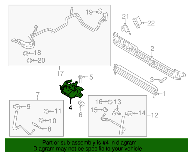 OEM Ford Part - FL3Z-7A095-B , Auxiliary Cooler , 2015-2018 Ford F-150 ...