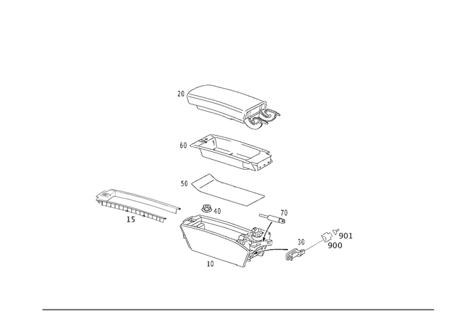 1994-2012 Mercedes-Benz Interior Lamp 208-820-65-01 | Mercedes-Benz Parts