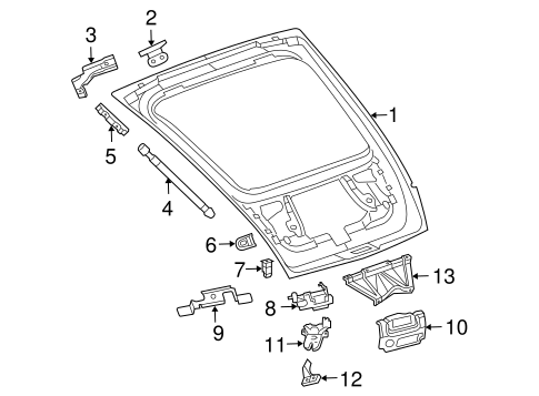 Trunk for 2005 Chrysler Crossfire | Mopar Parts