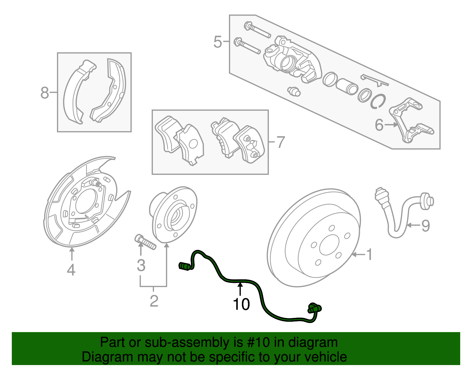 2008-2017 Mitsubishi ABS Sensor 4670A582 | Mitsubishi Parts Warehouse