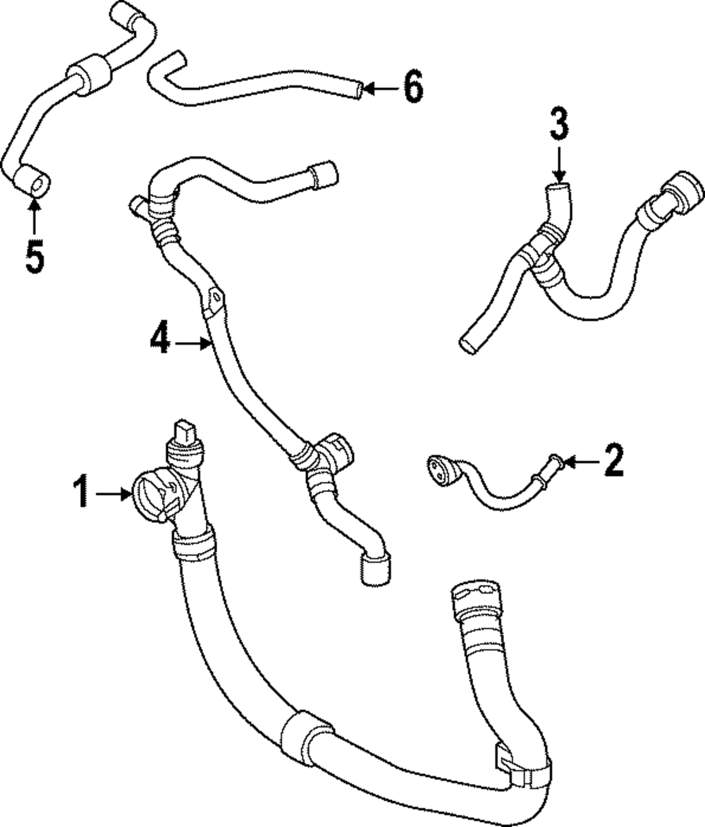 2022-2024 Volkswagen GTI Lower Hose 5WA-122-051-AD | Retail Performance ...