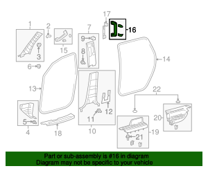 74620-0C020-B0 - Grip Handle - 2007-2020 Toyota | Toyota Parts Delivered