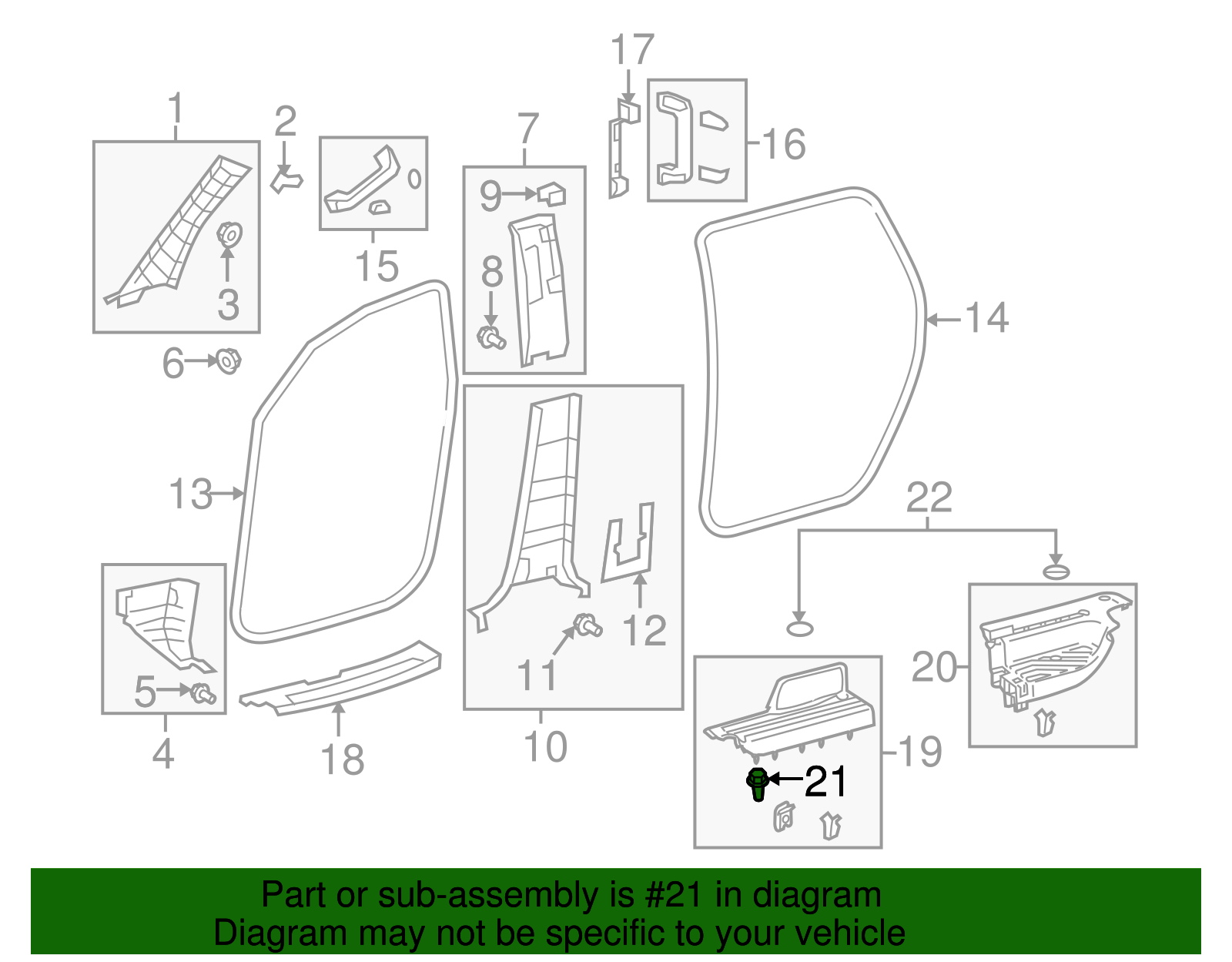 Genuine Toyota Lower Center Pillar Trim Retainer Clip part# 90467-10161 ...