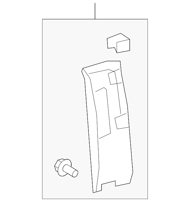 2007-2022 Toyota Upper Center Pillar Trim 62420-0C040-E2 | Toyota Parts ...