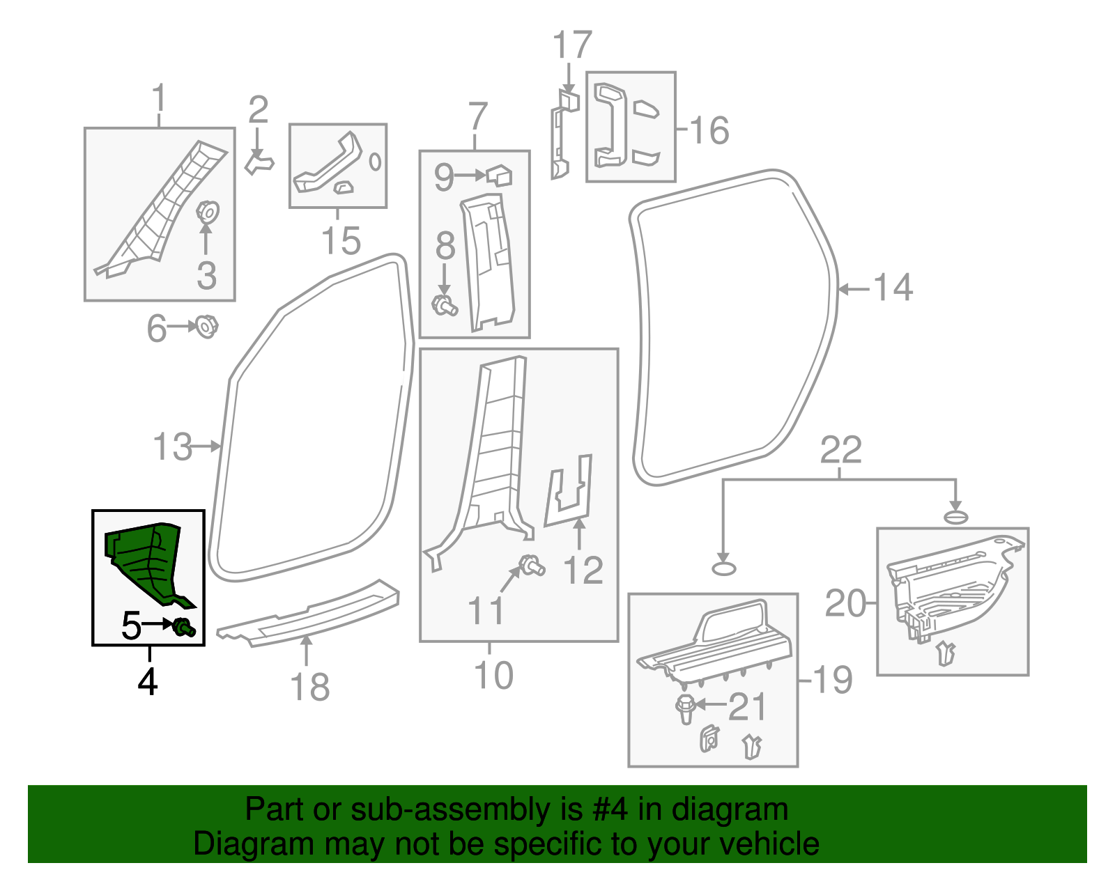 2007-2022 Toyota Kick Panel Trim (Left) 62112-0C030-C0 | OEM Parts Online