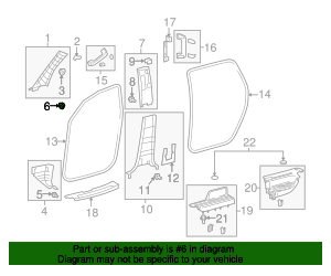 Genuine Toyota Cowl Trim Retainer part# 90467-A0024 for 1996-2025 ...