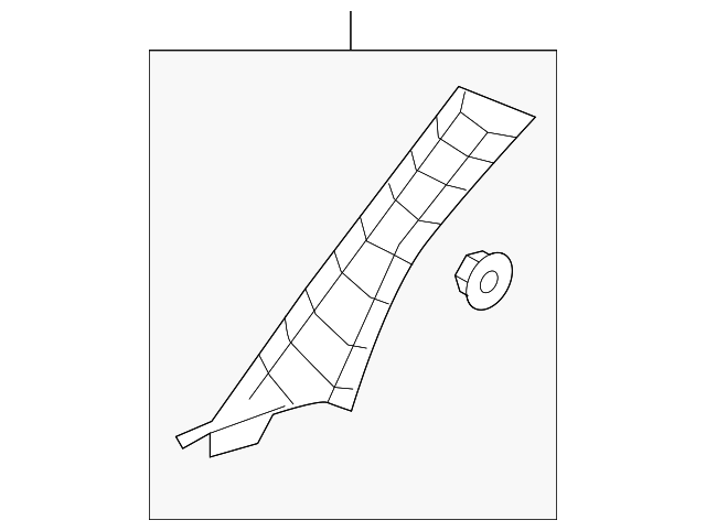 2007-2022 Toyota Body A-Pillar Trim Panel (Left, Front) 62220-0C050-B0 ...