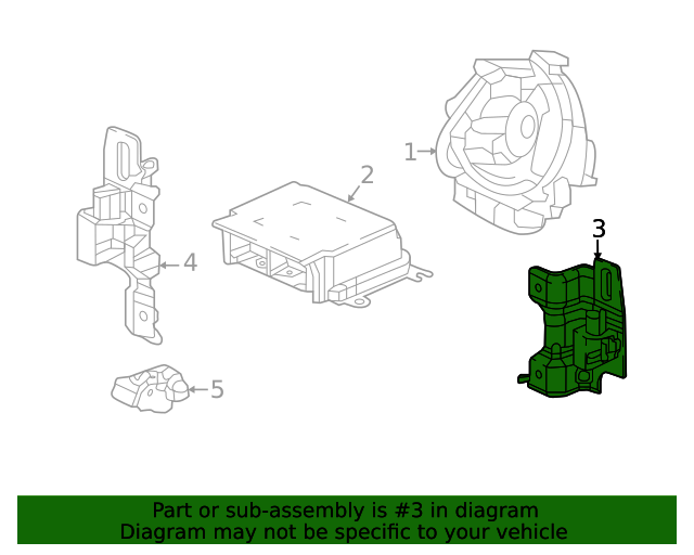 2016-2021 Honda Civic 16-21 Honda Civic Front Right Crash Impact Sensor ...