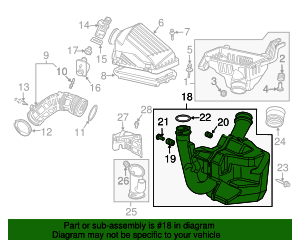 17230-RAA-A10 - Resonator Assembly 2006-2007 Honda Accord | Honda Parts ...